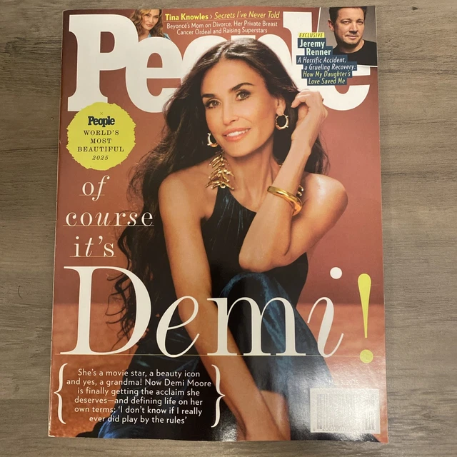 PEOPLE 2025 MAGAZINE Jeremy Renner DEMI MOORE Jennie Garth GABBY WINDEY ...