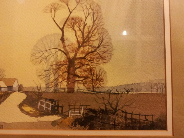 GEOFFREY HALL FINE art watercolour painting original signed framed 1981 ...