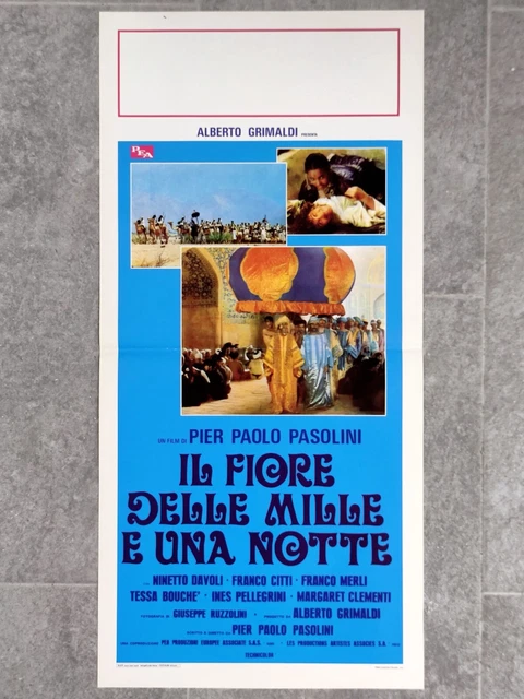 LOCANDINA IL FIORE DELLE MILLE E UNA NOTTE 1974 Davoli PIER PAOLO ...