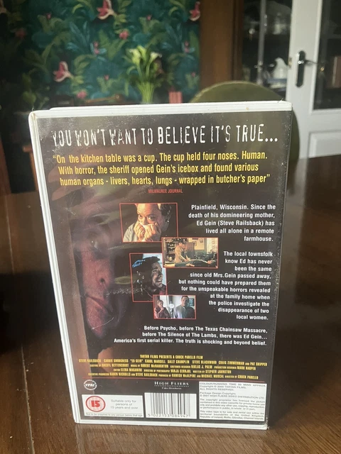 ED GEIN - High Fliers Video - Big Box Ex Rental - VHS £4.99 - PicClick UK
