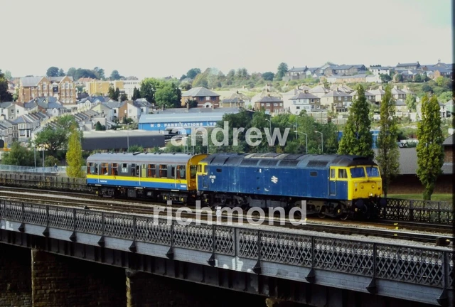 CLASS 47 47472 Diesel Locomotive Inspection Coach 1990 Original 35mm ...