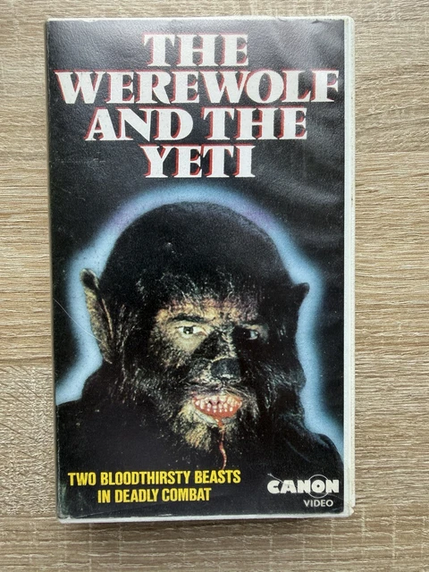 THE WEREWOLF AND The Yeti VHS PRE CERT Ex Rental Horror Video Nasty ...
