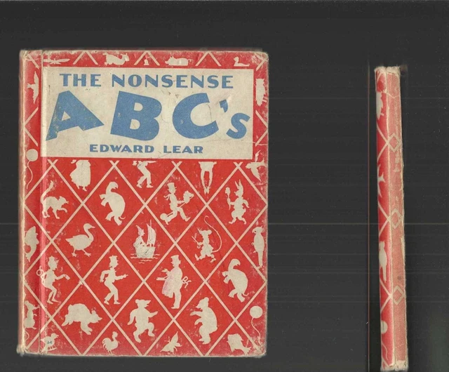 EDWARD LEAR THE Nonsense ABCs old 1936 US Ed Color Illus Alphabet Good ...