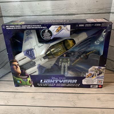 DISNEY PIXAR LIGHTYEAR Blast & Battle XL-15 Spaceship with Buzz Figure ...