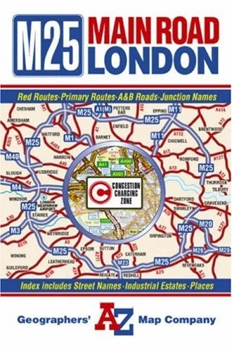MAIN ROAD MAP of London, Geographers' A-Z Map Company £3.90 - PicClick UK