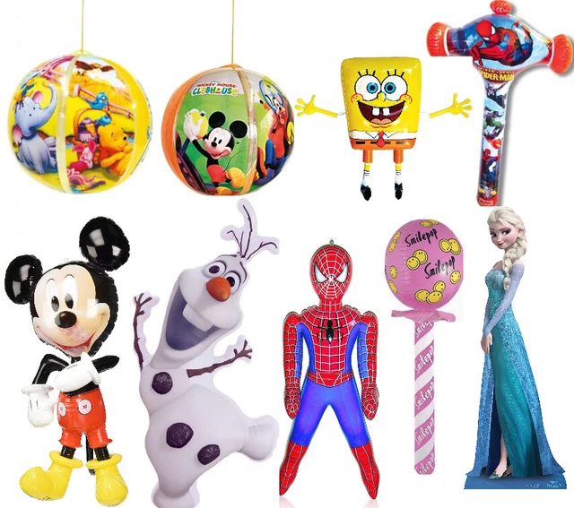 MINNIE MICKEY SPIDERMAN Frozen Kitty Inflatable Mega Tap ball Disney ...