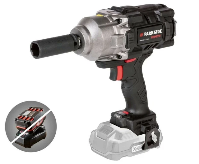 PARKSIDE PERFORMANCE - 20V BATTERY ROTARY IMPACT WRENCH PASSP Li A2 1/2 ...