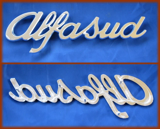 ALFA ROMEO ALFASUD - Scritta Logo Badge Alluminio EUR 32,00 - PicClick IT
