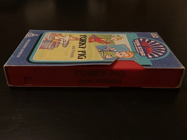 VINTAGE COLLECTABLE PORKY Pig And Friends VHS Video Tape Ten Star ...