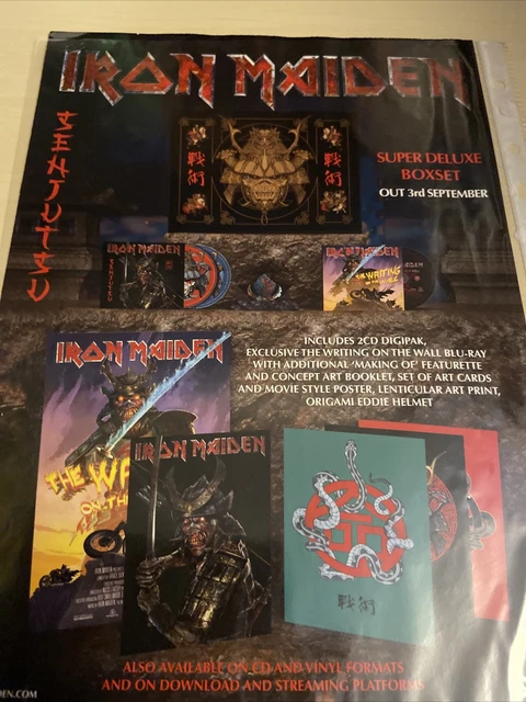 IRON MAIDEN / Metallica Large Poster Original Advert/ Poster/Clipping £ ...