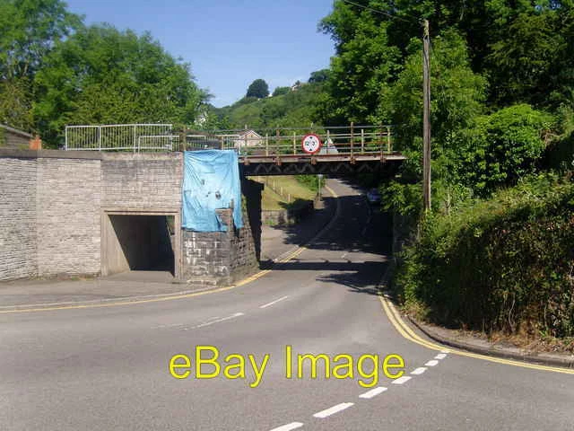 PHOTO 6X4 RAILWAY bridge and road junction, Cross Inn Cross Inn\/ST0583 ...