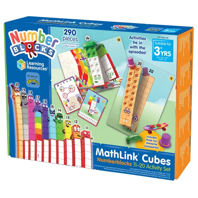 LEARNING RESOURCES MATHLINK Cubes Numberblocks 11-20 Activité Set ...