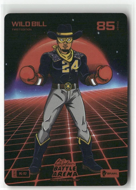 2026 BO JACKSON Battle Arena #PG-117 William Contreras WILD BILL Power ...