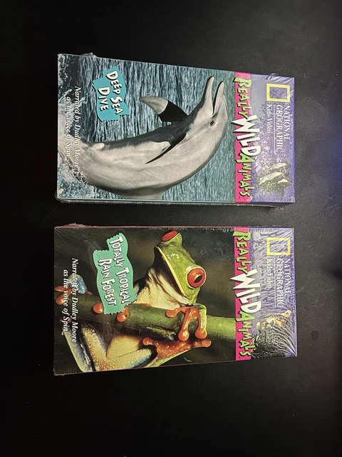 NATIONAL GEOGRAPHIC VHS Really Wild Animals-Deep Sea Dive Tropical Rain ...