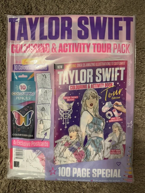 Taylor Swift Colouring And Activity Tour Pack Magazine Includes Pencils
