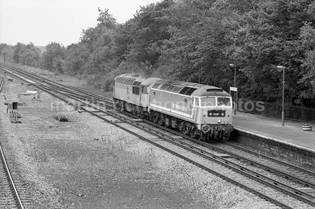 HOOK CLASS 47 47582 & Class 56 56023 21.9.88 John Vaughan Negative ...