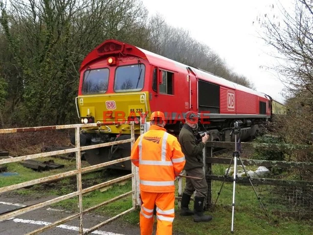 PHOTO CLASS 66 Locos No 66150 And 66230 Is On Cwm Ffos Level Crossing ... PHOTO CLASS 66 Locos No 66150 And 66230 Is On Cwm Ffos Level Crossing ...
