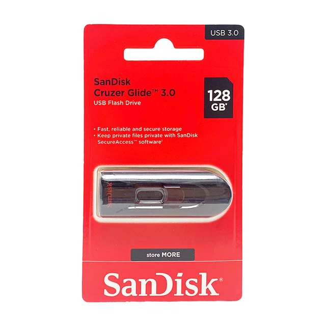 SANDISK CRUZER GLIDE 128GB Flash Drive USB 3.0 Thumb Stick $9.95 - PicClick