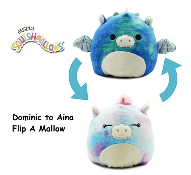 GENUINE SQUISHMALLOW FLIP-A-MALLOW - DOMINIC the Dragon to AINA the ...