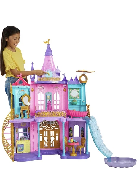 MATTEL DISNEY PRINCESS Magical Adventures Castle | 25 Doll Accessories ...