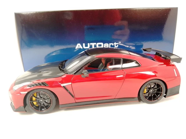 AUTOART NISSAN GT-R R35 NISMO Special Edition vibrant red 1/18 77502 ...