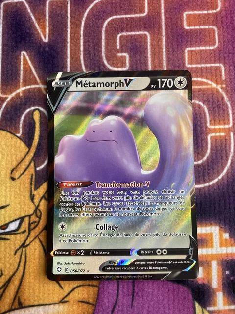 CARTE POKÉMON METAMORPH V 050/072 Epée & Bouclier Déstinées Radieuses FR EUR 1,00 - PicClick FR