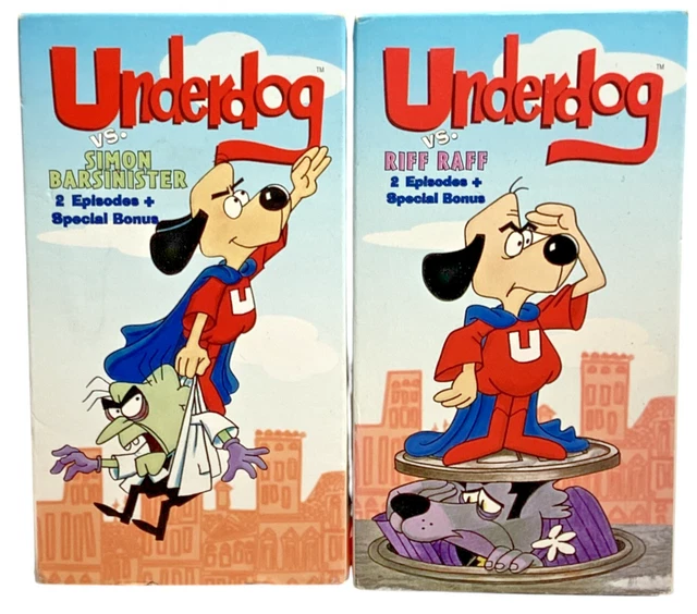 UNDERDOG: VS. RIFF Raff & Simon Barsinister, VHS 2000 £8.95 - PicClick UK