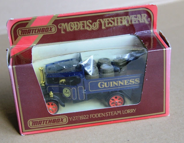 MATCHBOX MODELS OF Yesteryear 1922 Foden Steam Lorry Y-27 MIB Boxed Die ...