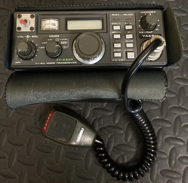 YAESU FT-290R 2M Ham Radio All Mode Transceiver. With Mic. COLLECTABLE ...
