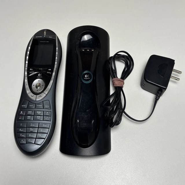 LOGITECH HARMONY 880 Universal Remote Control w/ Charging Dock & AC ...