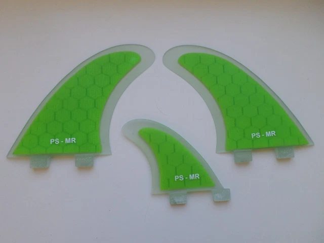 MR TWIN FIN + trailer POLYMER CORE surfboard fibreglass set x 3 FCS ...