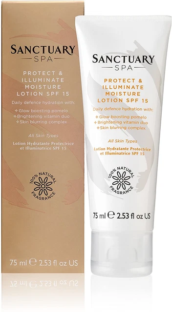 SANCTUARY SPA FACE Cream, Protect and Illuminate Moisture Lotion SPF 15 ...