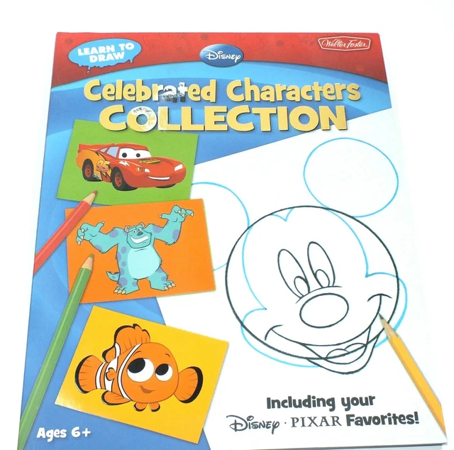 DISNEY BOOK LEARN to Draw Celebrated Characters Collection Art Mickey ...