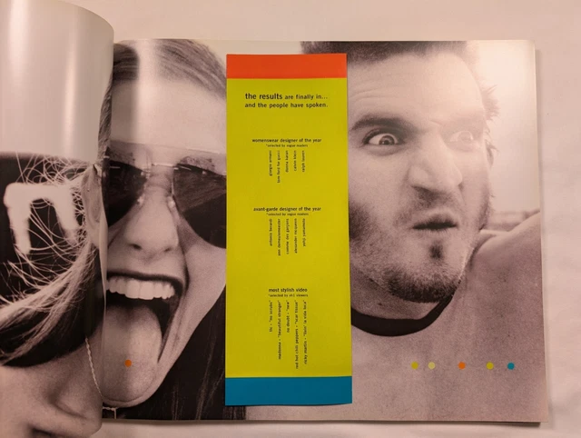RARE 1999 VH1 Fashion Award Program NYC Armory Kate Moss, Jennifer ...