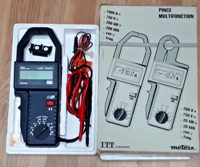 ITT INSTRUMENTS METRIX MX 1200 Digital Clamp-On Multimeter £145.28 - PicClick UK