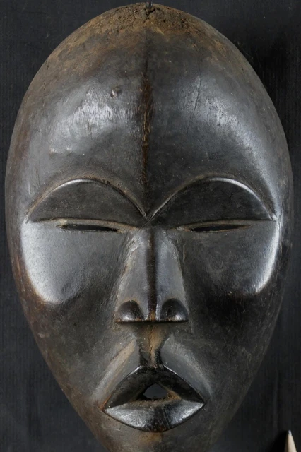 ANCIEN MASQUE DAN, féminin, bois et clou, (Côte d'Ivoire) EUR 250,00 ...