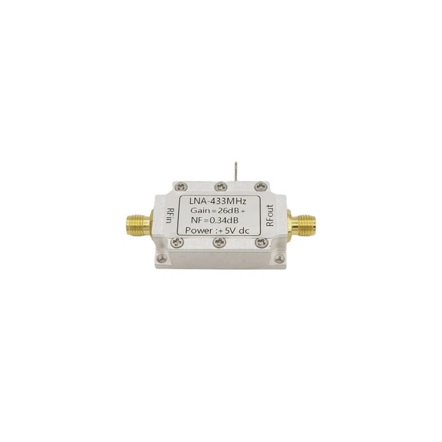 UHF RF LOW Noise Amplifier Module 433MHz LNA 50ohms 26dB+ SMA Female ...