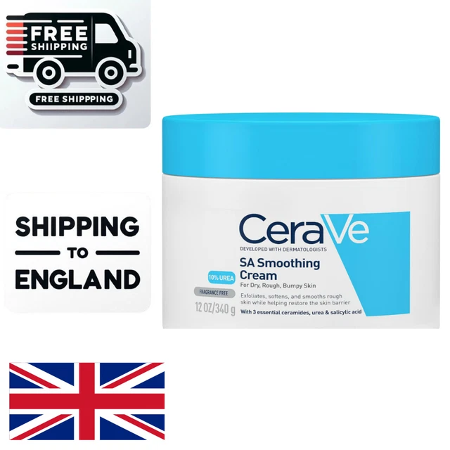 CERAVE SA SMOOTHING Cream for Rough and Bumpy Skin 340g £29.94 ...
