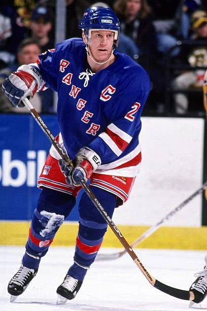 BRIAN LEETCH NEW York Rangers v Boston Bruins TD - Ice Hockey Old Photo ...