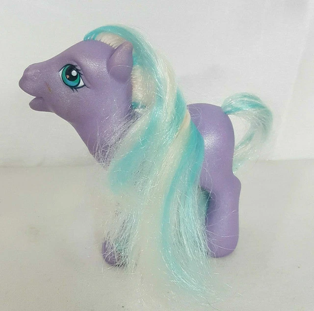 MY LITTLE PONY G3 2003 Razzaroo Birthday Celebration Minty Pose Purple ...
