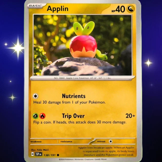 APPLIN - COMMON - Pokemon TCG Surging Sparks #138/191 $3.28 - PicClick AU