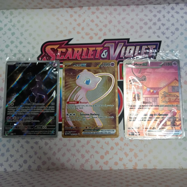 POKEMON ULTRA PREMIUM 151 Promo Mew Mewtwo Mew Gold ITALIANO PREORDINE ...