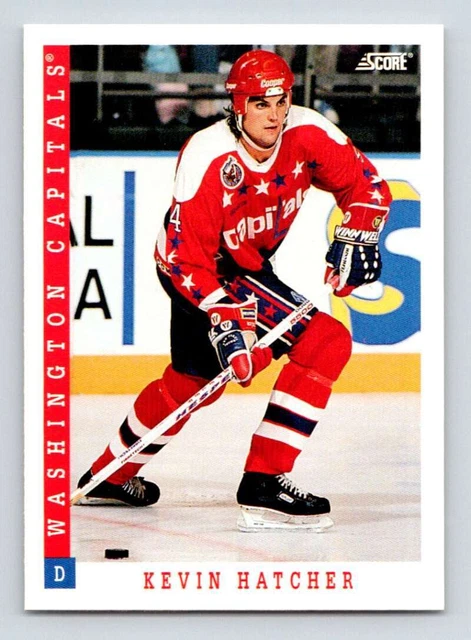 1993-94 SCORE CANADIEN #136 Kevin Hatcher Hockey Washington Capitals ...