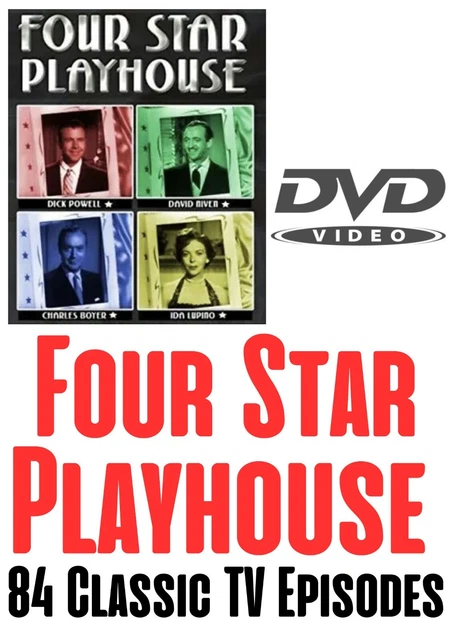 FOUR STAR PLAYHOUSE - Classic Television- 84 Episodes Public Domain DVD £29.99 - PicClick UK