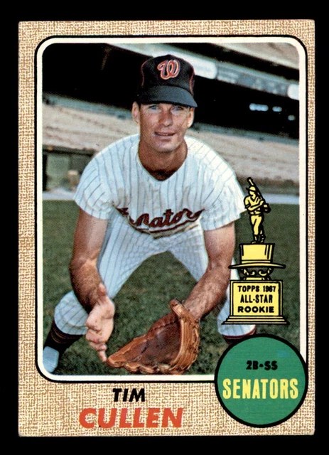 1968 TOPPS BASEBALL #209 Tim Cullen VG/EX *d4 EUR 3,07 - PicClick FR
