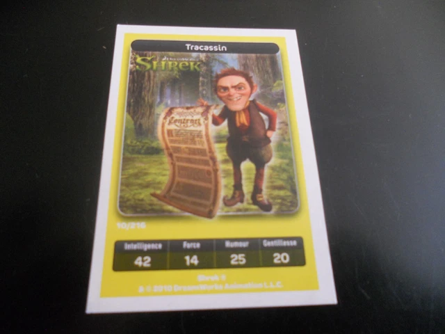 CARTE CARREFOUR DREAMWORKS n° 10 shrek tracassin EUR 2,15 - PicClick FR