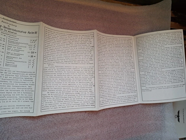 BESCHREIBUNG DER 1 D1(h2)-Güterzug-Tenderlokomotive Deutsche Reichsbahn ...