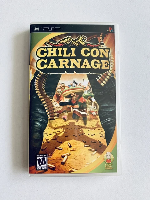 CHILI CON CARNAGE PlayStation Portable PSP Eidos (Complete) RARE $69.99 ...