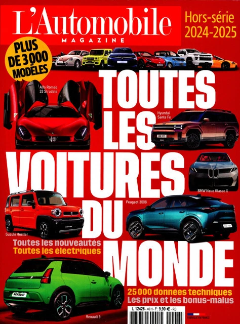 L'AUTOMOBILE MAGAZINE HORS serie 2024 2025 TOUTES LES VOITURES DU MONDE ...