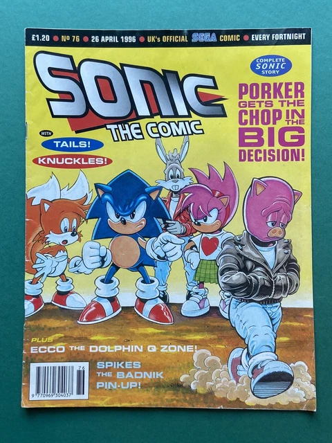 SONIC THE COMIC #76 GD/VG (Fleetway, Sega UK 1996) Pin-up - Low Grade EUR 12,91 - PicClick IT